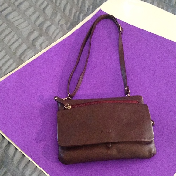 Peruzzi | Bags | Vintage Peruzzi Italian Burgandy Leather Flap ...